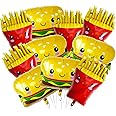 Amazon.com: 10Pcs French Fries Balloons Hamburg Balloons Food Birthday ...