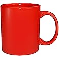 Amazon.com: Funny Guy Mugs Plain Red Ceramic Coffee Mug, Red, 11-Ounce ...
