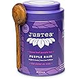 JusTea PURPLE RAIN | Loose Leaf Purple Tea | Tin with Hand Carved Tea ...