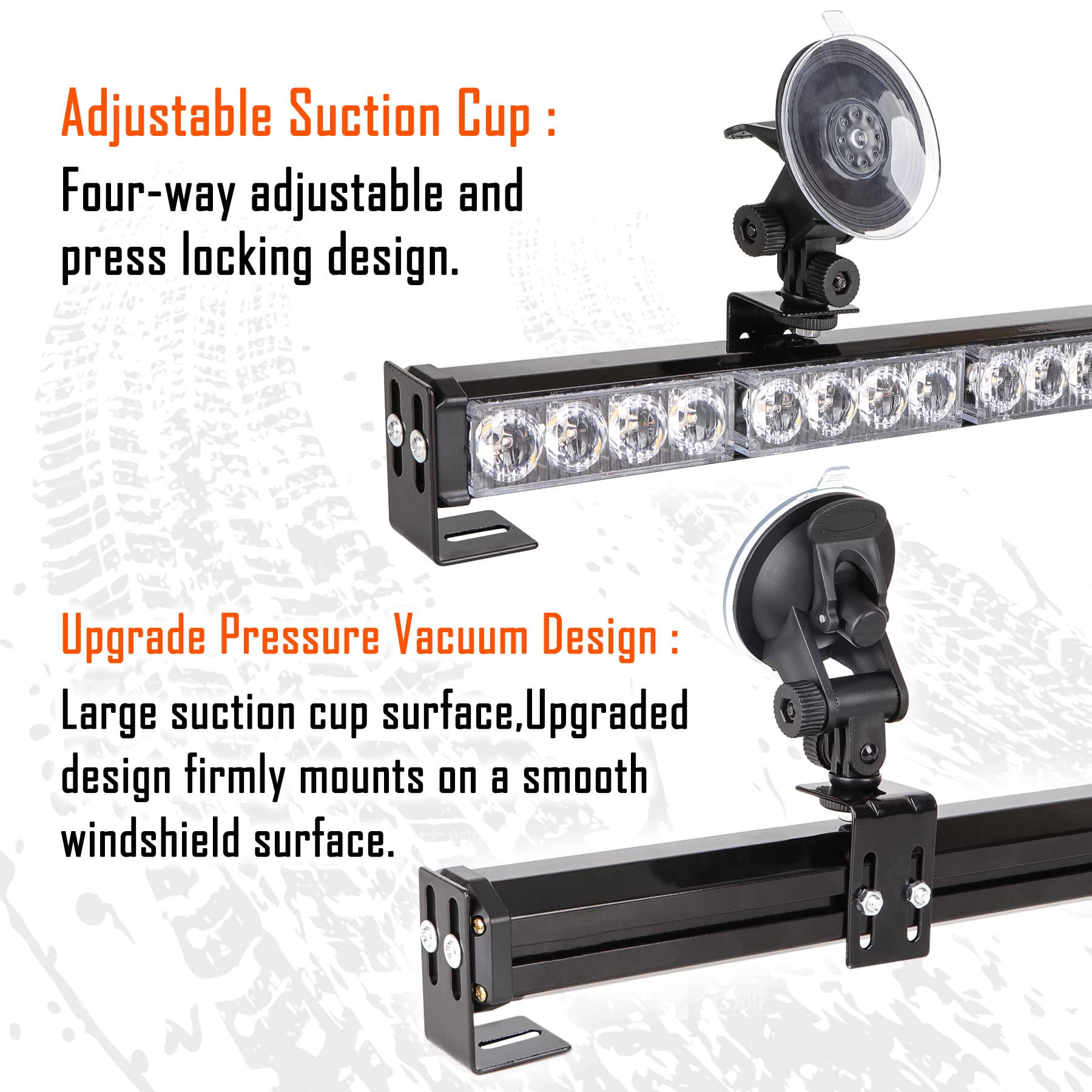 Mua Led Warning Lights 36 Inch Police Emergency Strobe Light Bar 13 ...