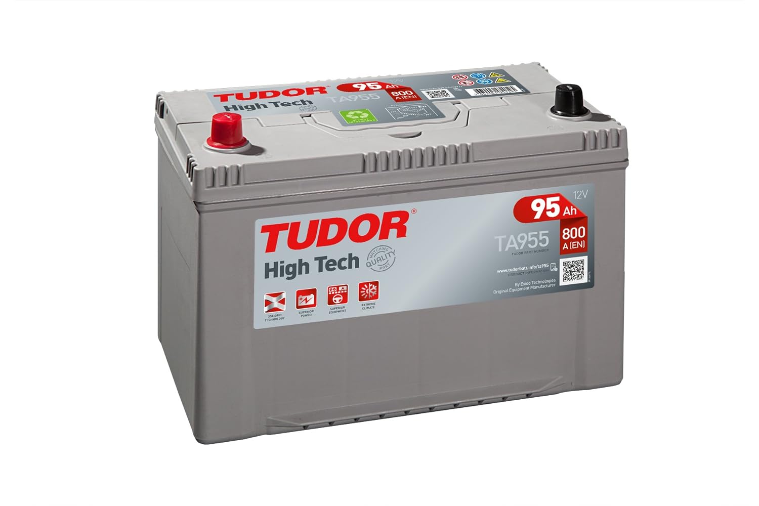 Tudor High Tech TA955 Car Battery 95 Ah: Amazon.co.uk: Car & Motorbike