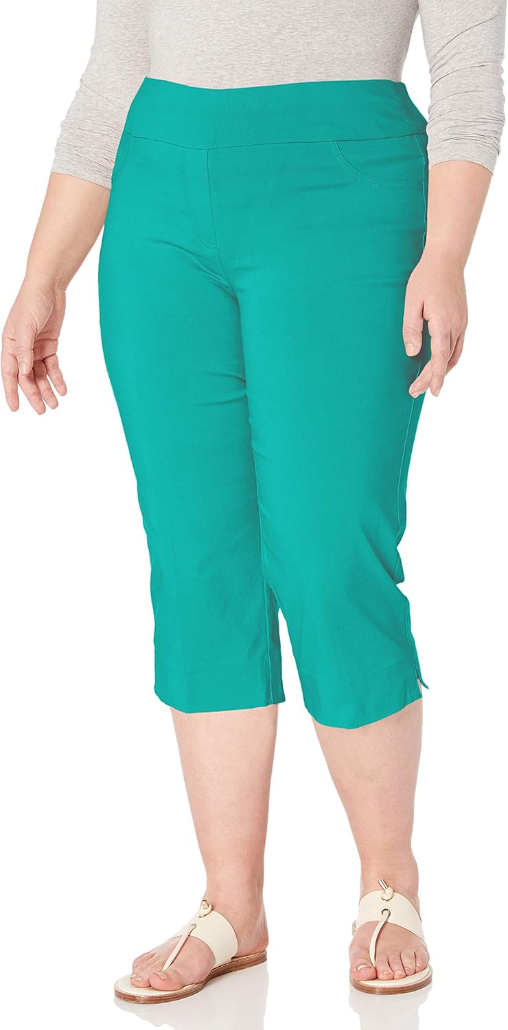 Ruby Rd. Women's Plus-Size Pull-on Super Stretch Solar Millennium Tech ...