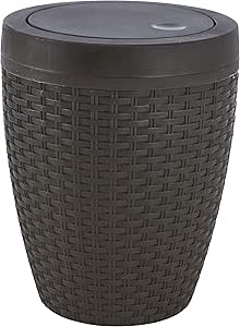 Amazon.com: 1.63-Gal Round Trash Can Color: Brown: Office Products