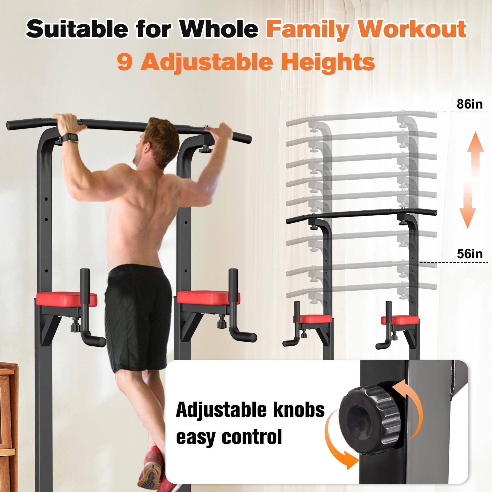 Mua RELIFE REBUILD YOUR LIFE Power Tower Pull Up Bar Station Workout ...