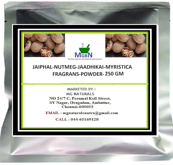 Jaiphal-Nutmeg-Jaadhikai-Myristica fragrans Powder 250 GM: Amazon.in ...