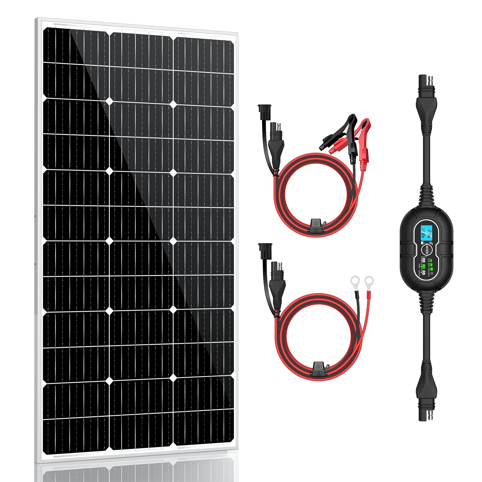 Mua 100W 12V Solar Panel Kits, 100 Watt 12 Volt Monocrystalline Solar ...
