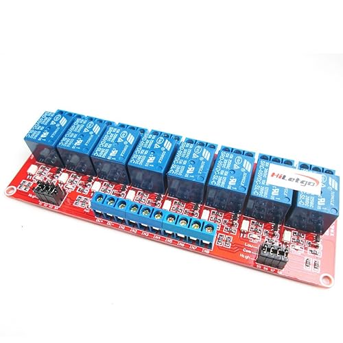 HiLetgo 5V 8 Channel Relay Module with OPTO-Isolated Support High and ...