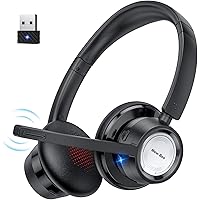 Amazon.com: New bee Wireless Headset Bluetooth Headset with Noise ...