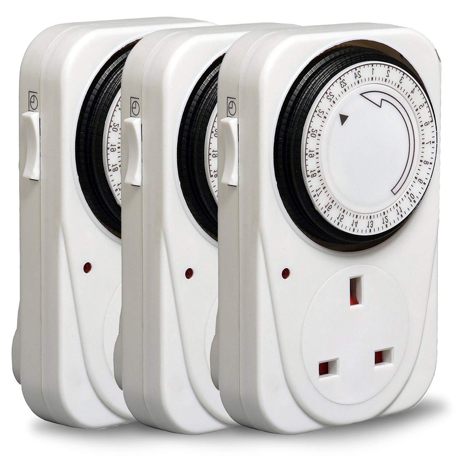 Buy Defender 24 Hour Segment Timer Switch - Energy Saver Plug Standard ...