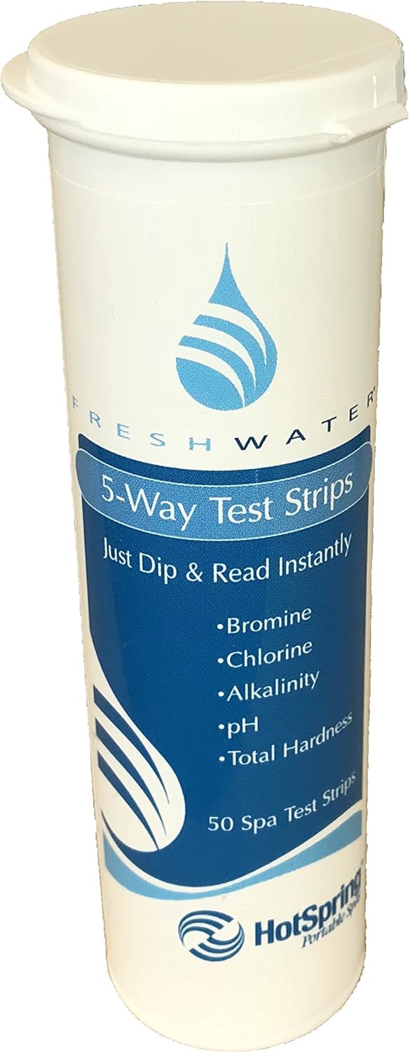 Hot Spring Freshwater 5 Way Test Strips Hot Tub Test for Chlorine ...
