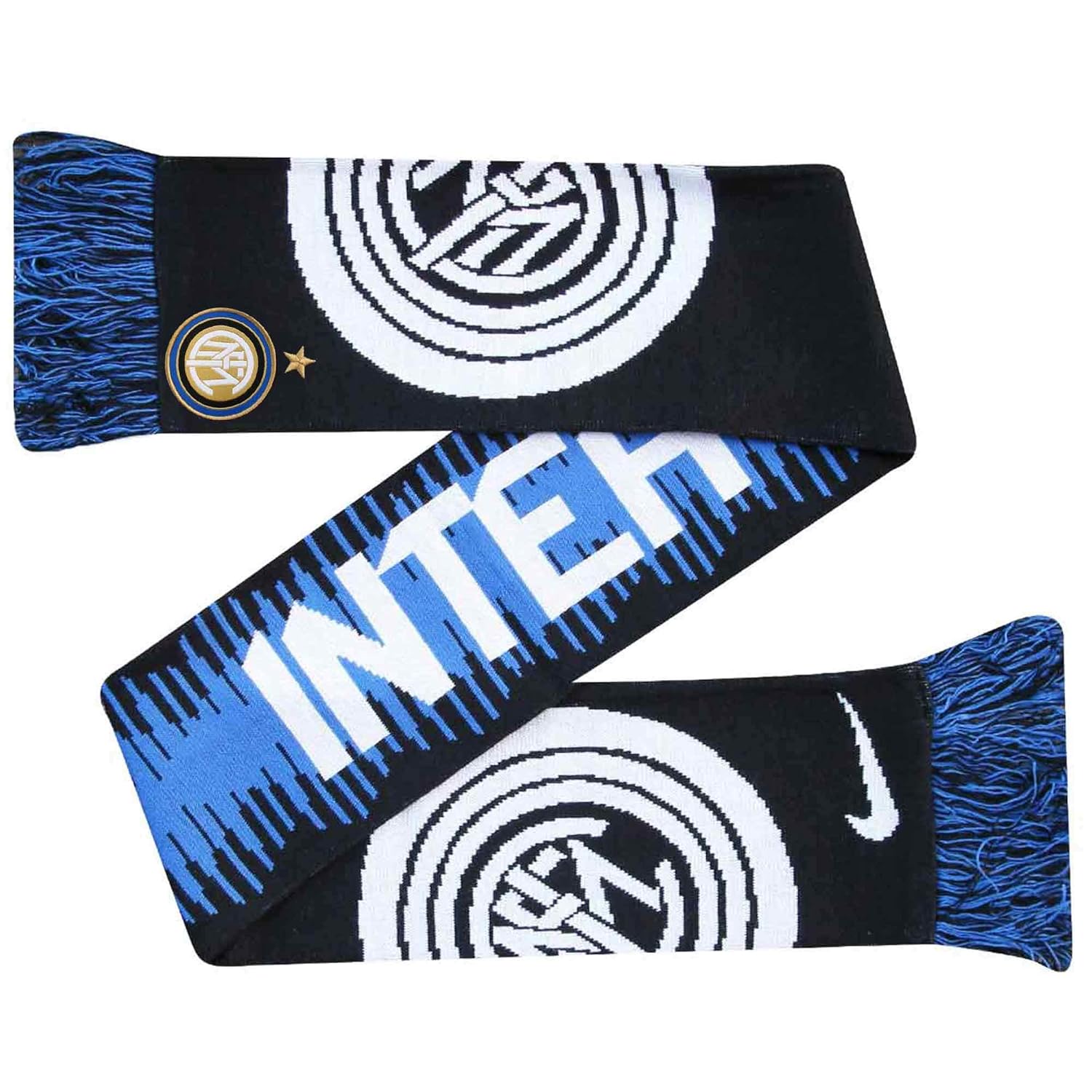 Official Inter Milan Crest (Serie A) Fans Scarf (100% Acrylic): Amazon ...