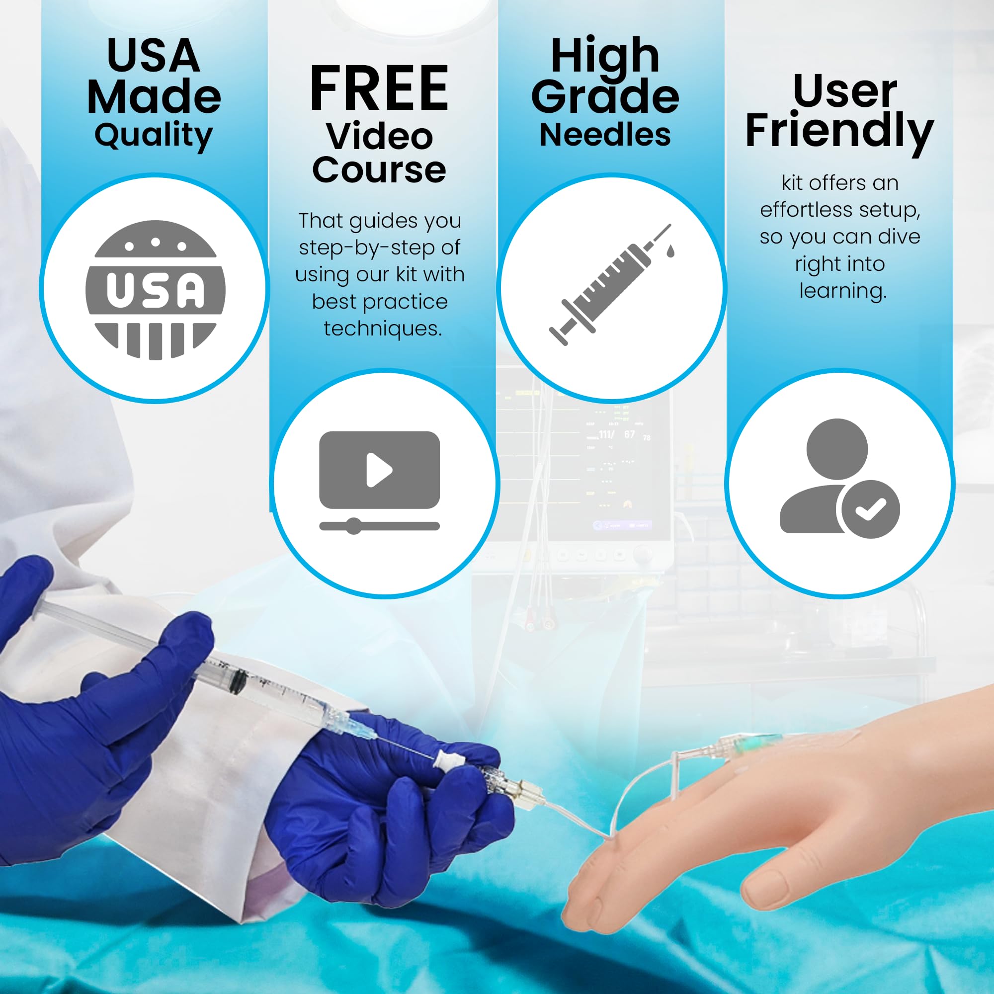 Mua Phlebotomy Practice Kit & IV Practice Kit for Nurses - Phlebotomy ...