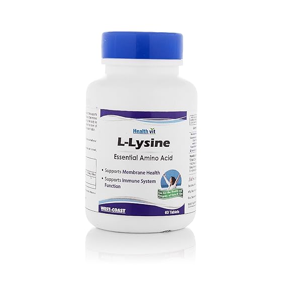 Healthvit L-Lysine 500 mg - 60 Tablets: Amazon.in: Health & Personal Care