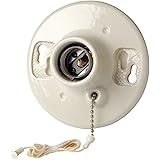 Leviton 9726-C One-Piece Glazed Porcelain Outlet Box Mount ...