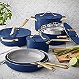 Amazon.com: Member's Mark 11-Piece Modern Ceramic Cookware Set (Navy ...