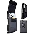Amazon.com: Vertical Dual Phone Holster Pouch Case with Belt Clip, 2 ...