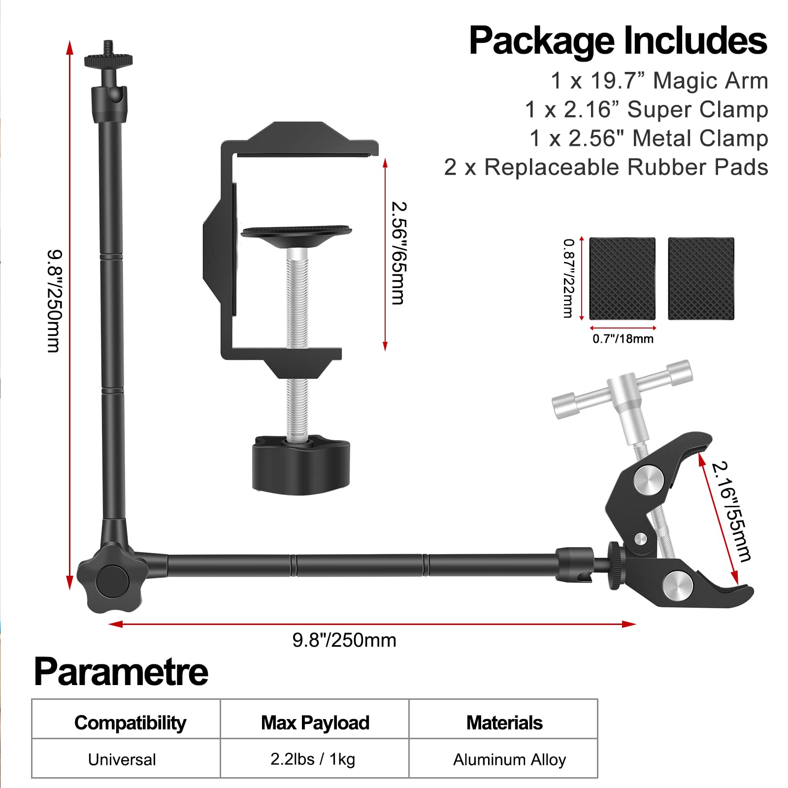 Mua Toolour Helping Hands Soldering Clamp, 19.7” Magic Arm, Flexible ...
