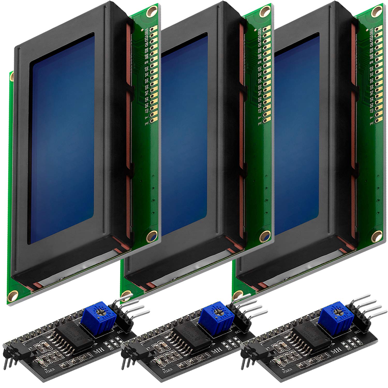 Mua AZDelivery 3 x HD44780 2004 LCD Display Bundle Blau 4x20 mit weißen ...