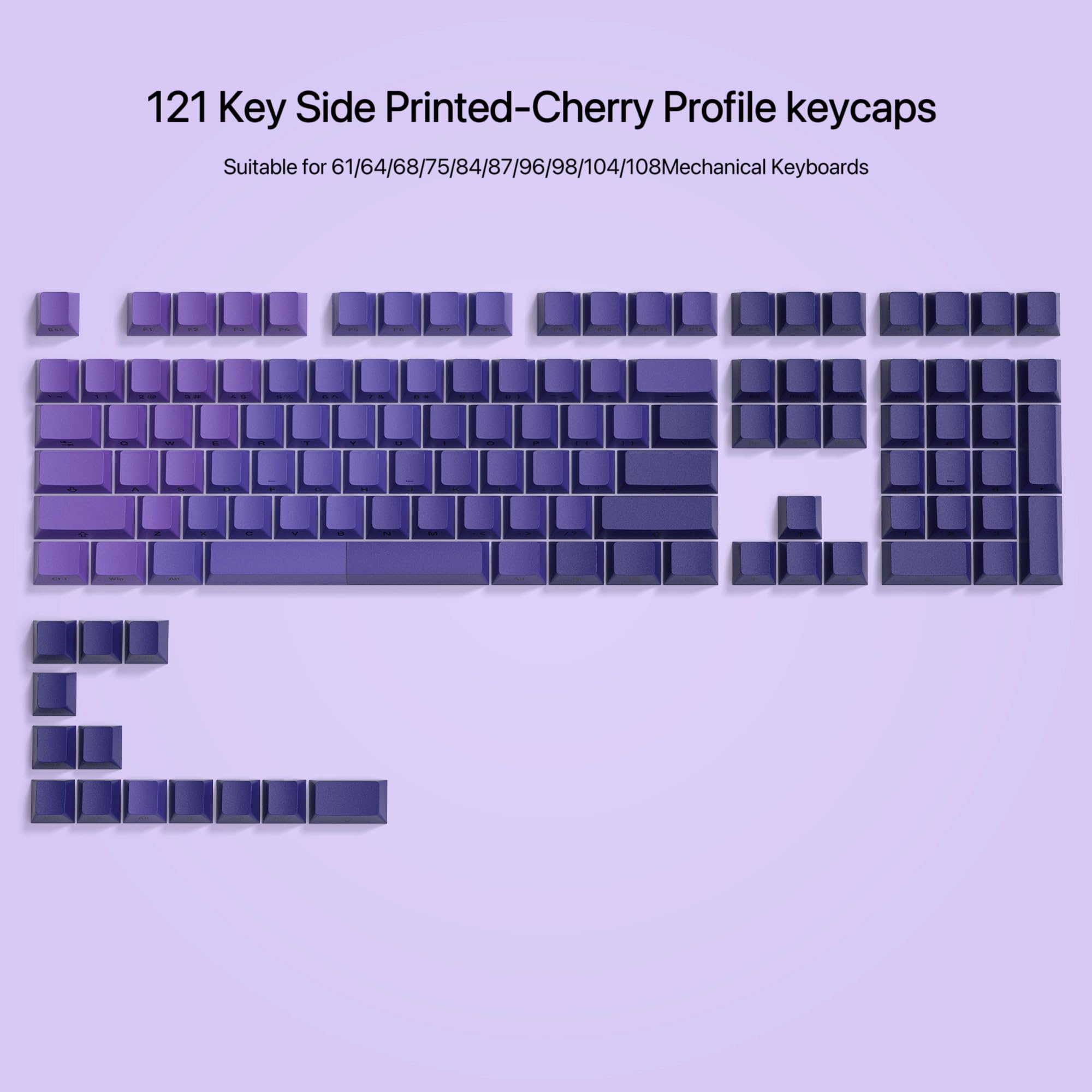 Mua dagaladoo PBT keycap Set,Shine Through keycaps 75 Percent,Double ...