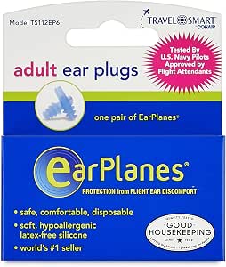 Amazon.com: EarPlanes (Adult- 1 pair/package) : Health & Household