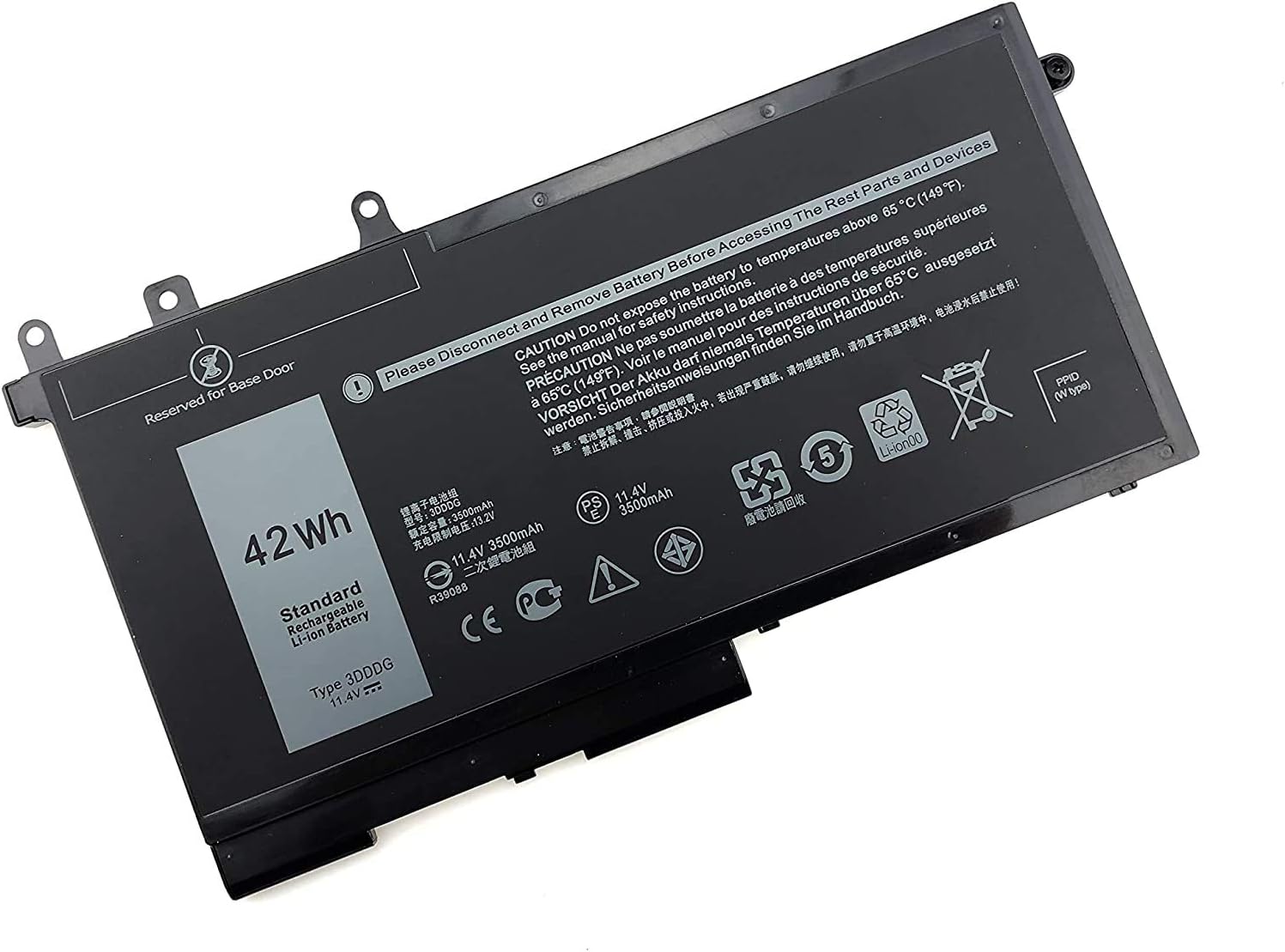 Amazon.com: FLIW 3DDDG Replacement Battery Compatible with Dell ...