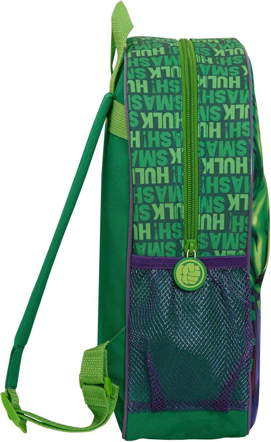 Boys 3D Incredible Hulk Backpack Kids Marvel Avengers School Lunch ...