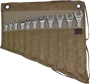 Amazon.com: Waxed Canvas Wrench / Tool Roll 11 Pockets Hanging Storage ...
