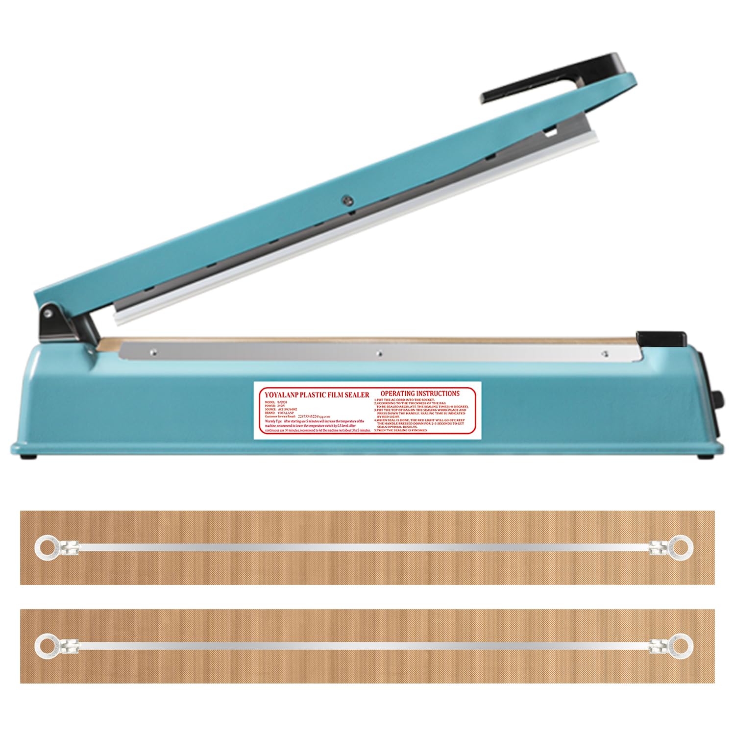 Metal body,Impulse Sealer 16 inch, Manual Heat Sealer Machine for ...