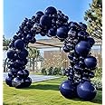 Amazon.com: Navy Blue Balloons Double Stuffed Dark Royal Blue Balloon Garland Different Sizes 18 ...