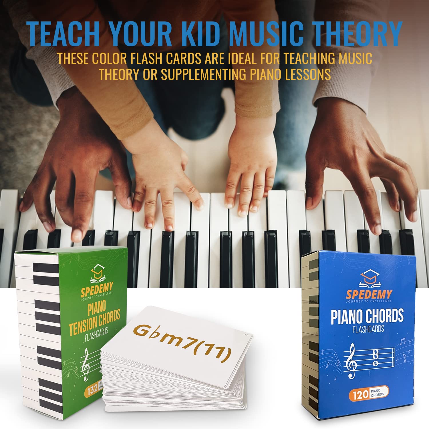 Mua Spedemy Piano Tension Chord Flashcards Set in Gift Box - Piano ...