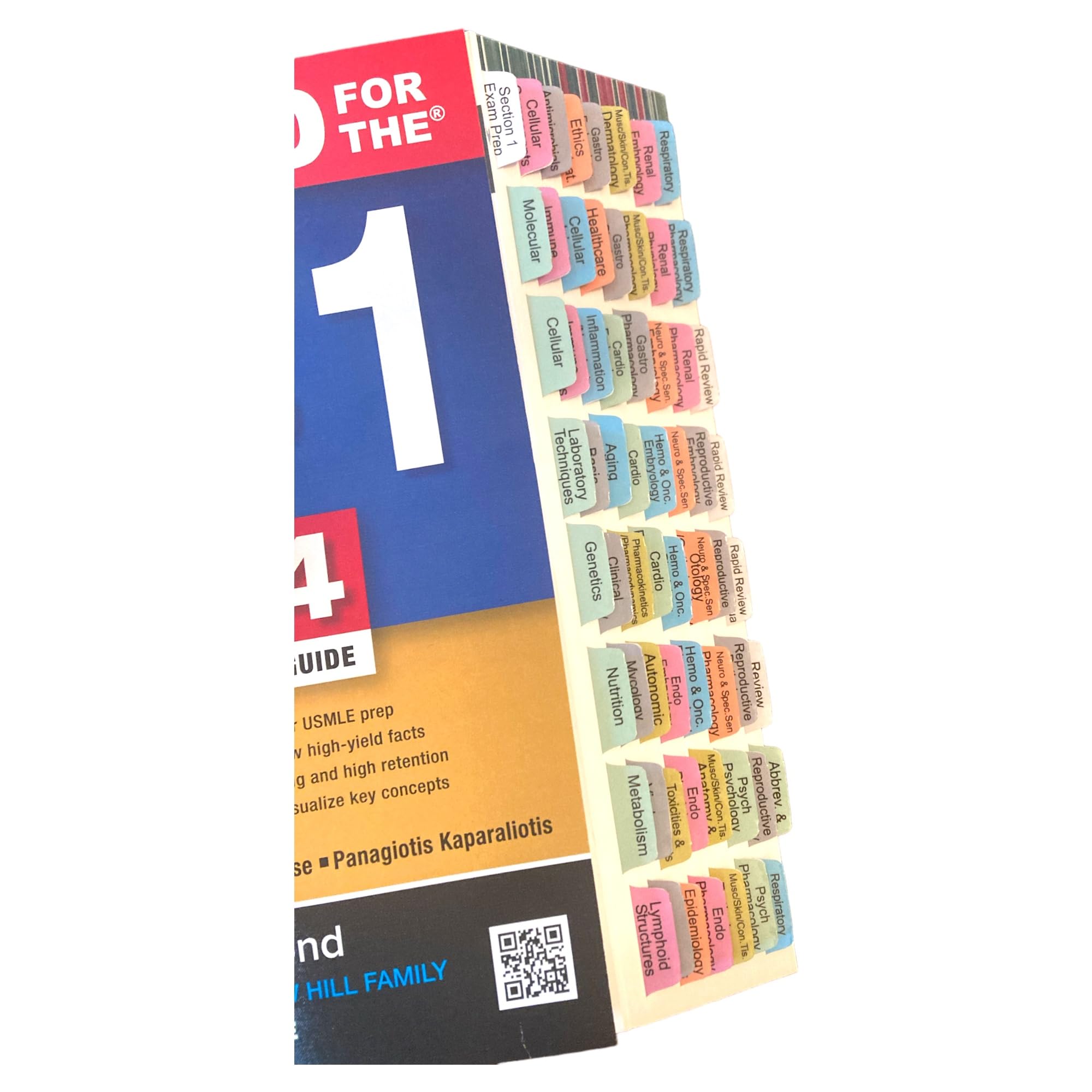 Book Tabs for First Aid for The USMLE Step 1 2024 34th Edition ...