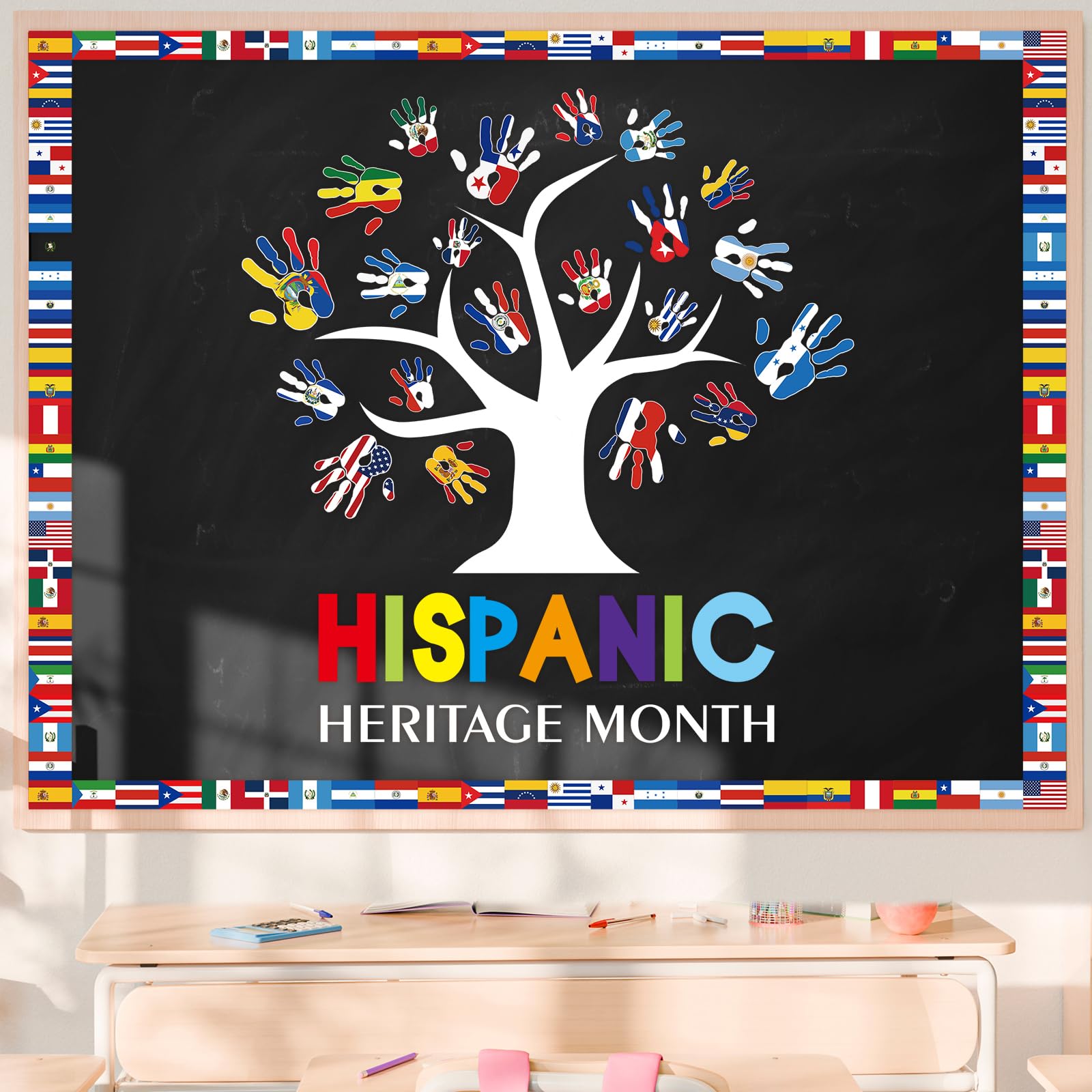 Weekgrat Hispanic Heritage Month Bulletin Board Decorations Latin ...