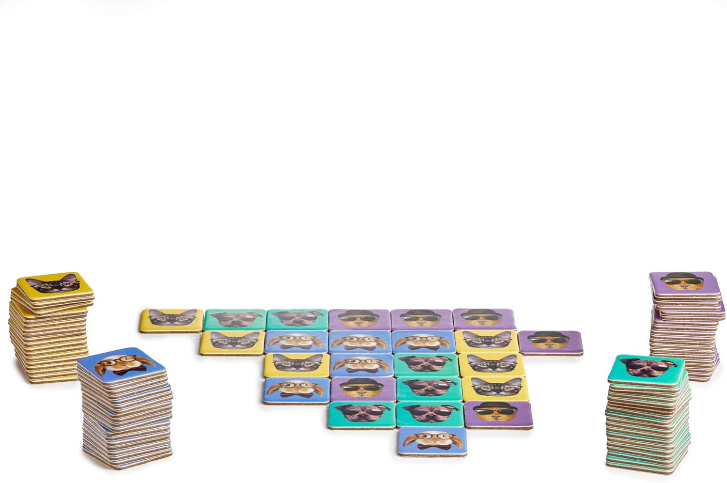 Paladone PP6722 4 in a Row Paw-Some Family Game | 100 Animal Themed ...