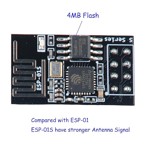 Esp8266 Esp01s Wifi Serial Transceiver Module With 1mb Flash For Ardu