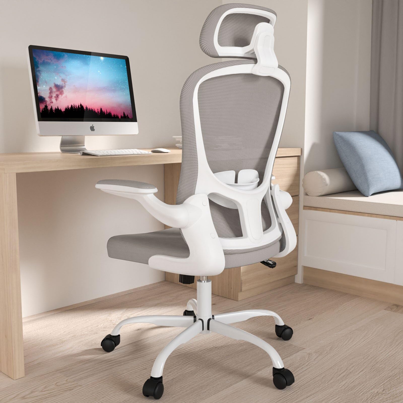 Office Chair, High Back Ergonomic Desk Chair, Breathable Mesh Desk ...