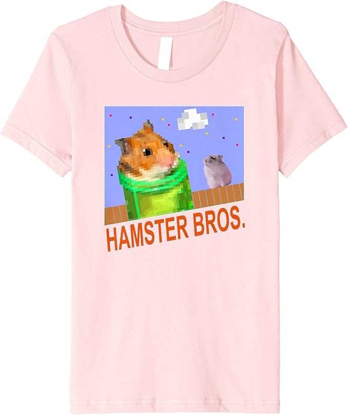Amazon.com: Hamster Bros Cute Hamster T-Shirt | Hamster Gamer Gift ...
