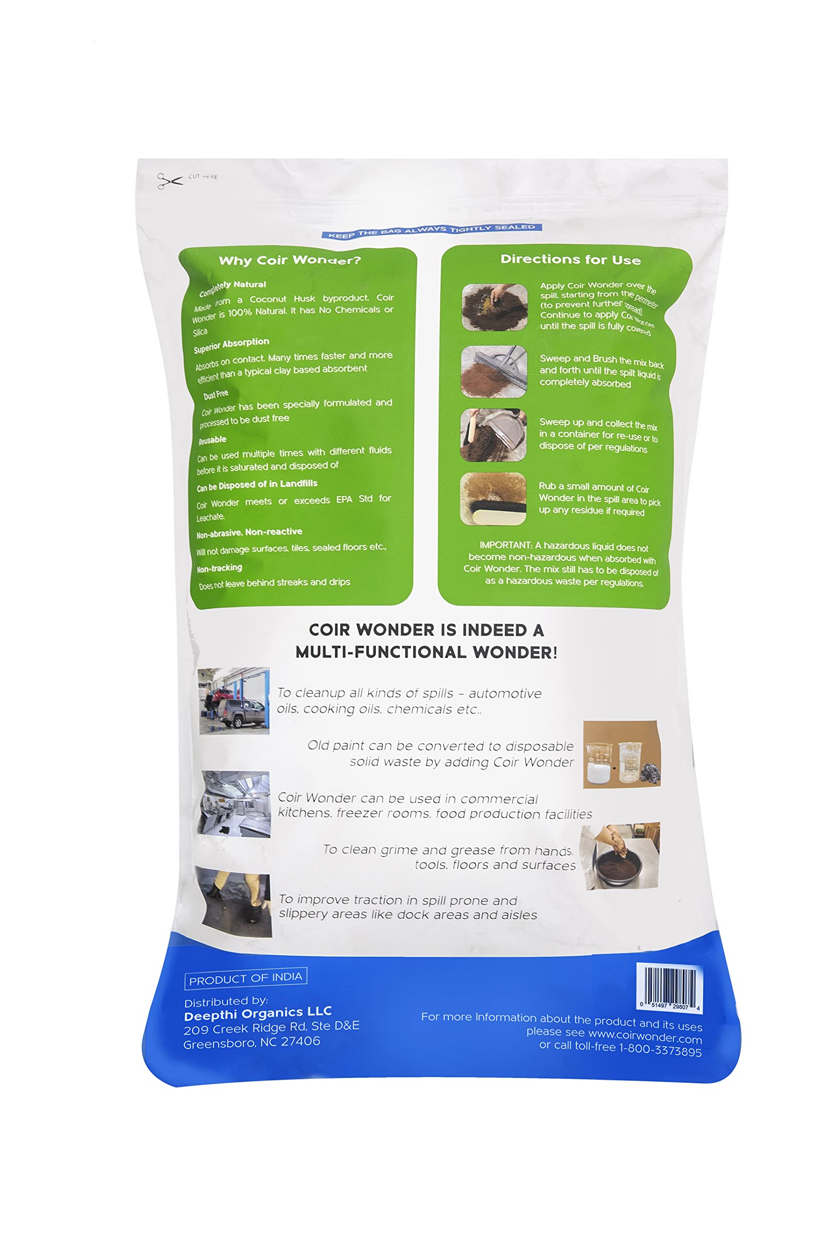 Mua Coir Wonder 3-in-1 Oil Absorbent, Paint Hardener & Sweeping ...