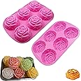 Amazon.com: Rose Silicone Cake Tray Molds 2 Pcs Rose Silicone Molds for ...