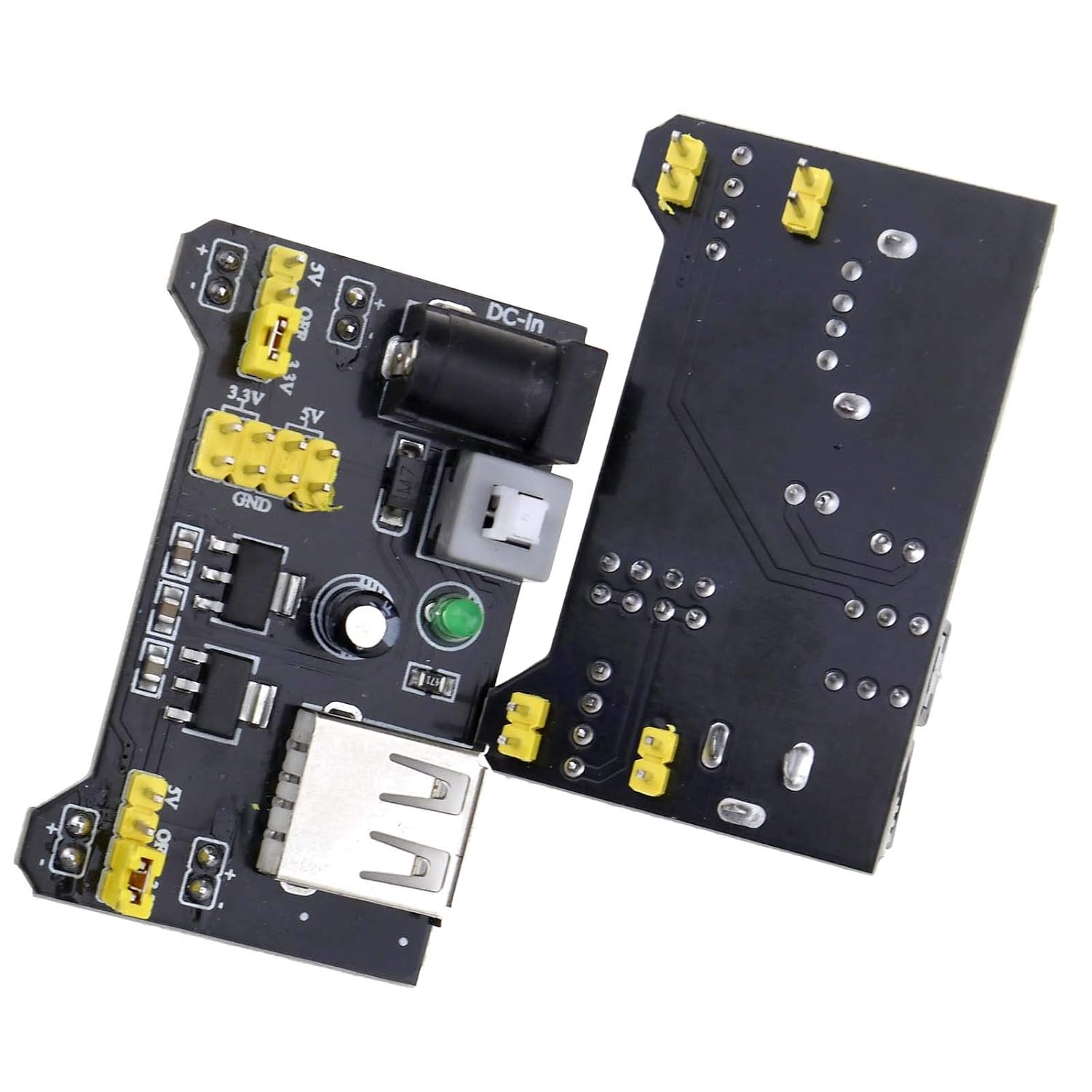 6pcs Power Supply Module For Solderless Breadboard MB102, 53x33mm 3.3V ...