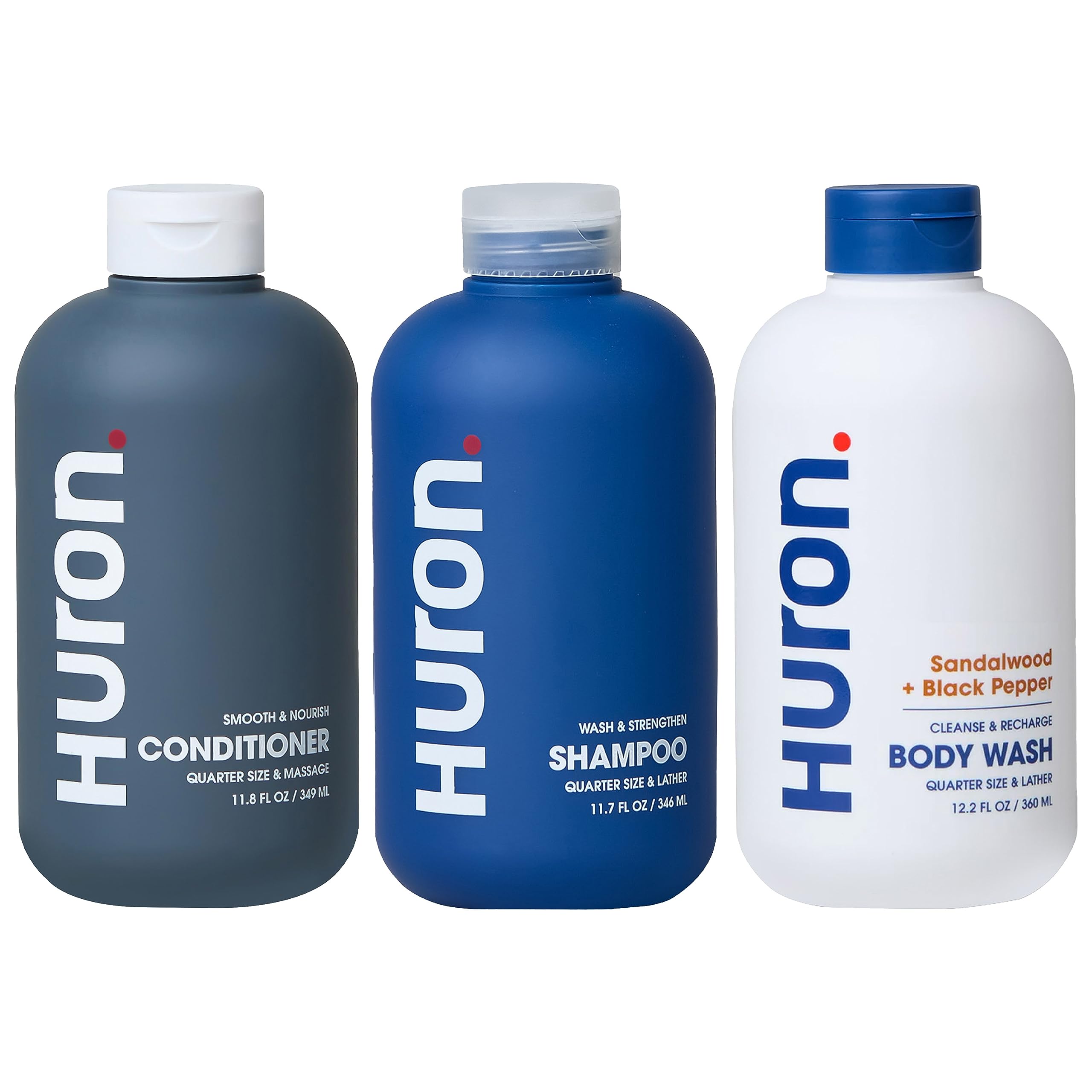 Mua Huron Shower Kit - Shampoo, Conditioner, & Body Wash For Men ...