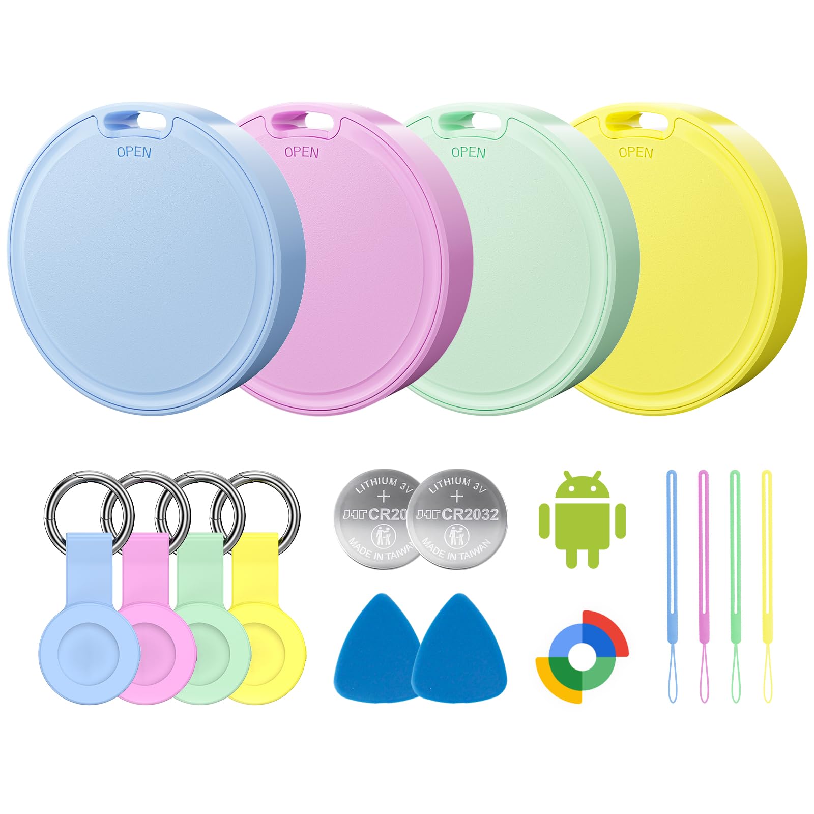 Air Tags for Android,Air Tags-4 Pack Android,Air Tracker Tags with 4 ...