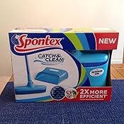 Spontex Spontex Catch & Clean Indoor Rubber Broom and Dustpan: Amazon ...
