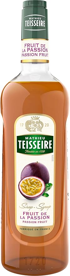 Teisseire Passion Fruit Syrup Special Barman -1L: Amazon.co.uk: Grocery