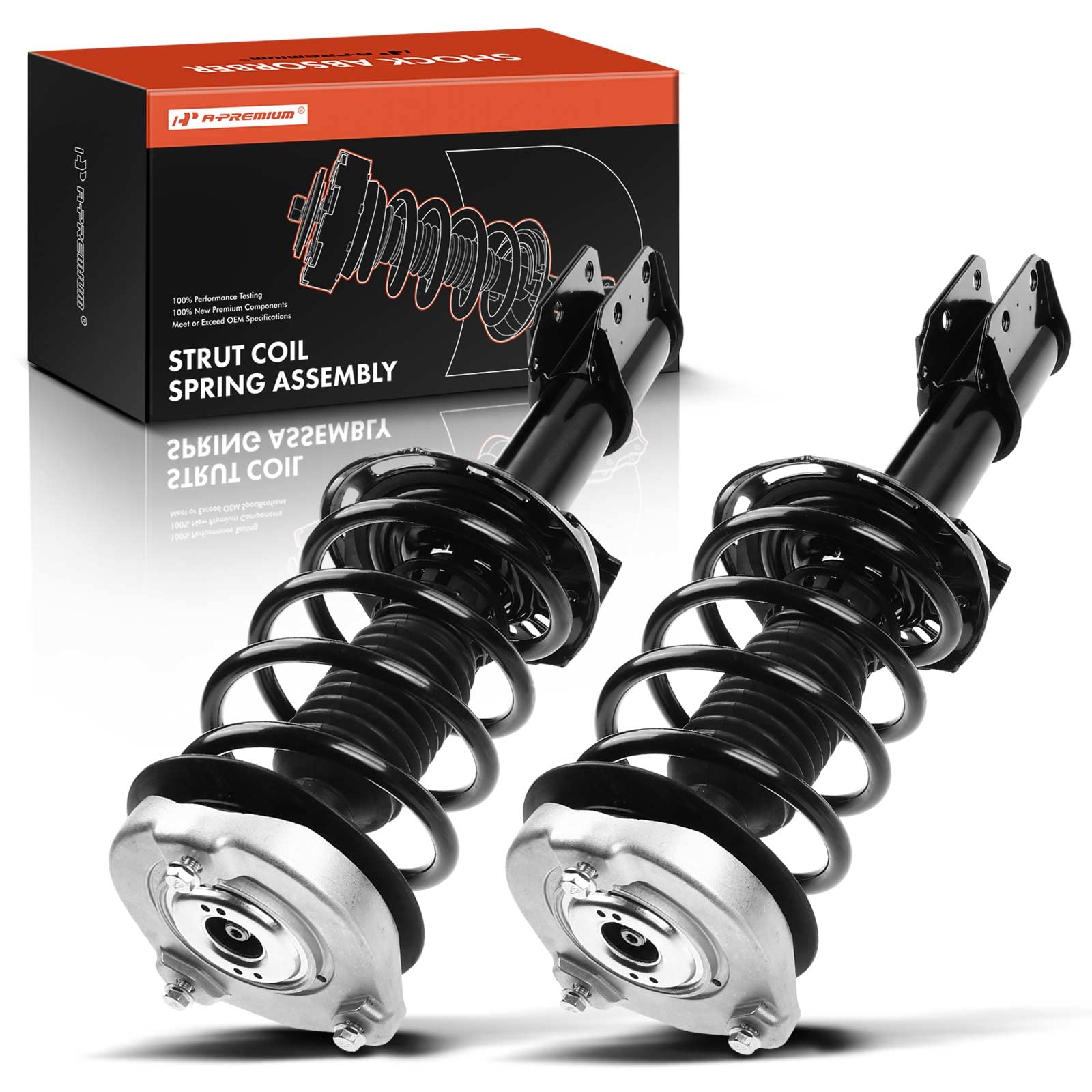 A-Premium Front Pair (2) Complete Strut & Coil Spring Assembly ...