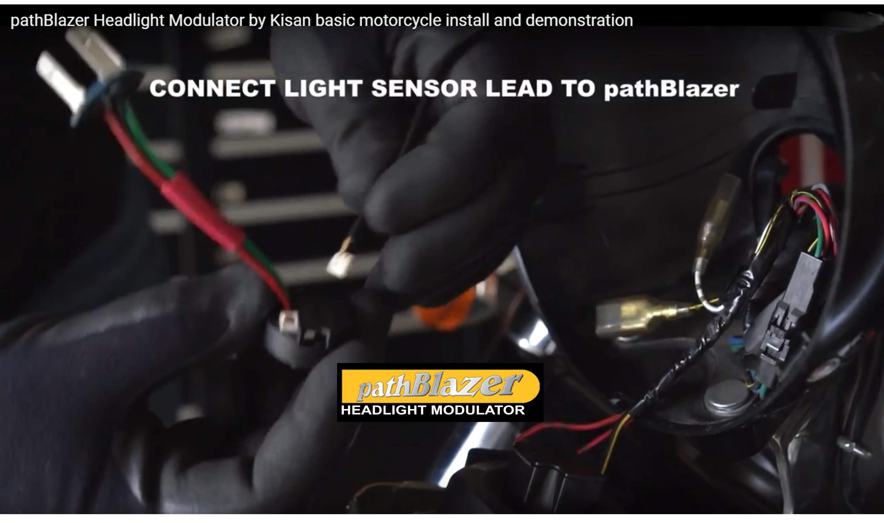 Watch pathBlazer Headlight Modulator by Kisan Basic Motorcycle Install ...