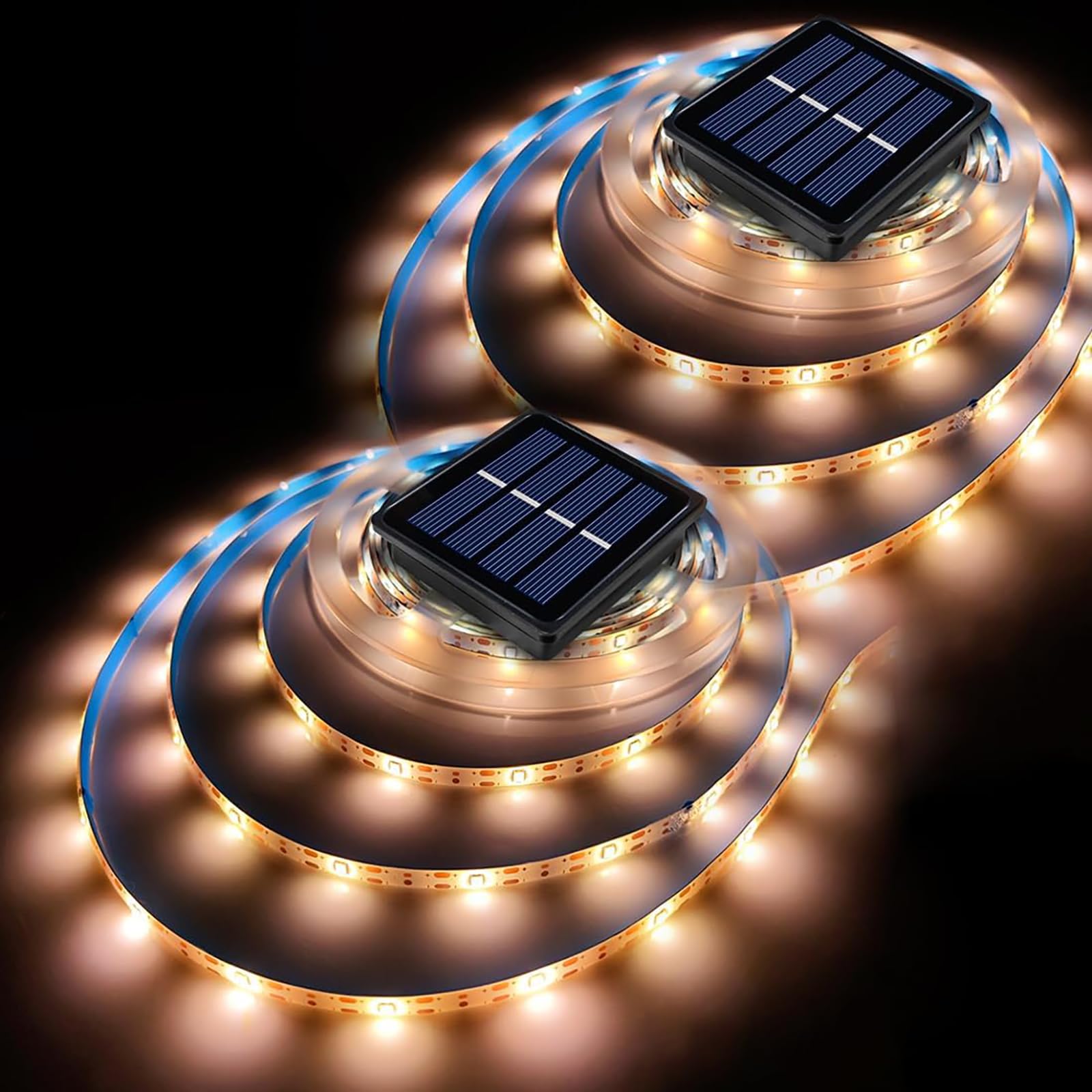 Solar LED Strip Lights Outdoor String Light Waterproof 20FT 180LED ...