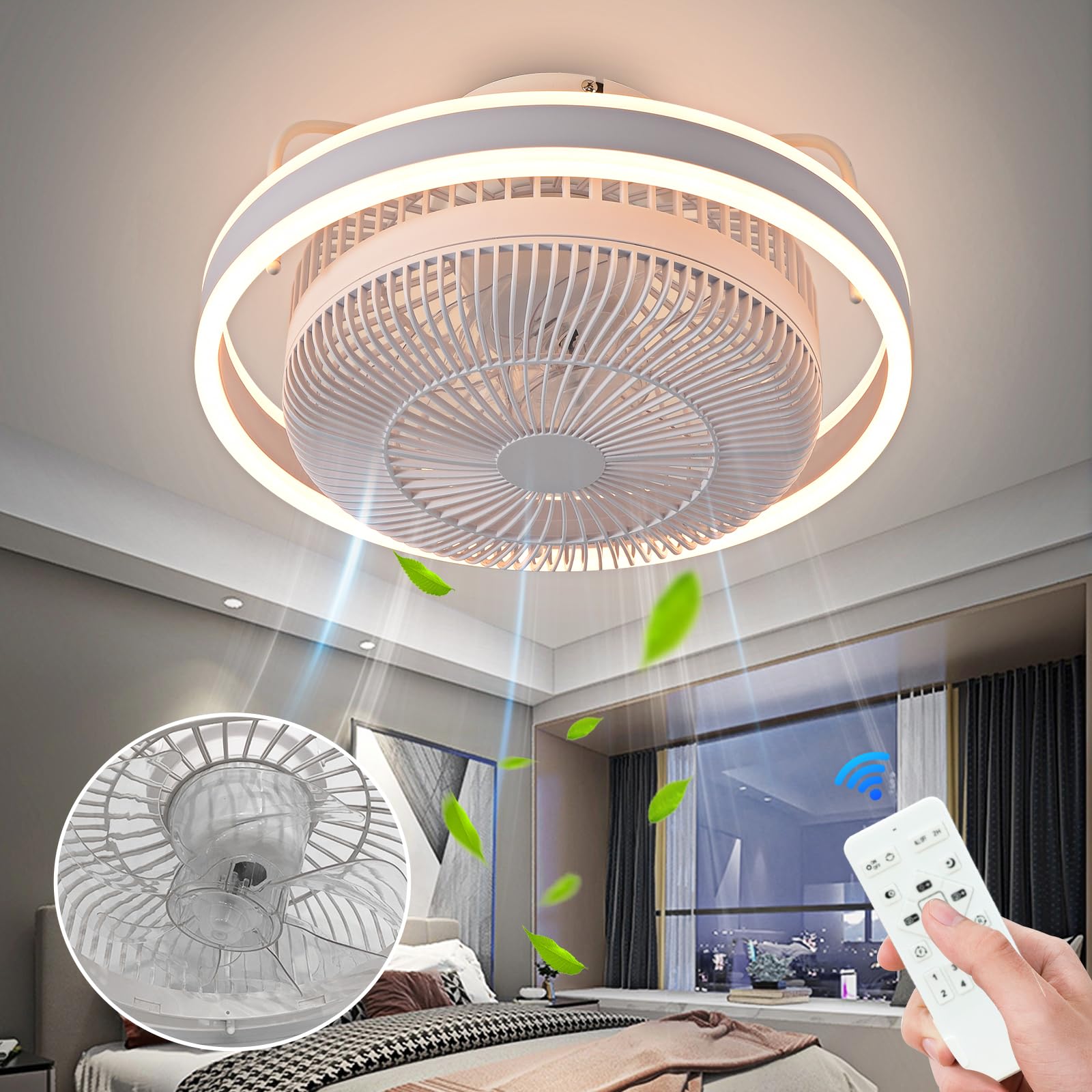 Mua AHAWILLCeiling Fan 360° Rotating Oscillating Ceiling Fans with ...