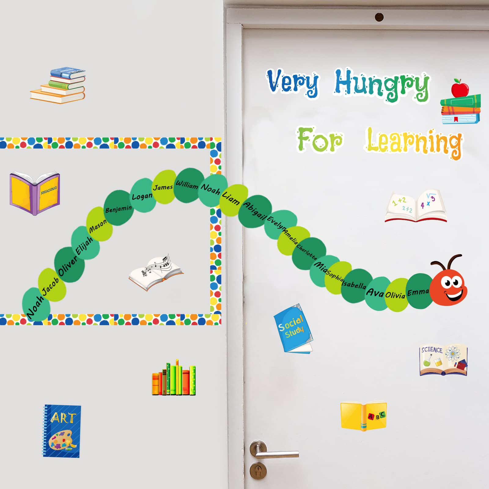 Mua Caterpillars Bulletin Board Decoration Set Mix Caterpillar Colorful ...