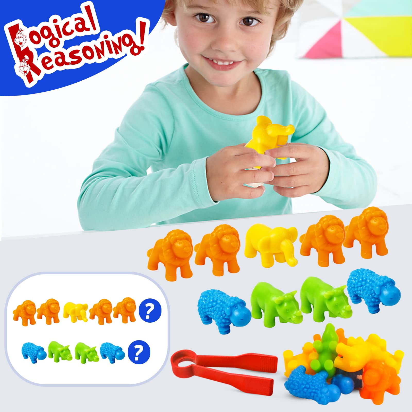 Mua HOONEW Counting Animals Toys Matching Games with Color Sorting ...