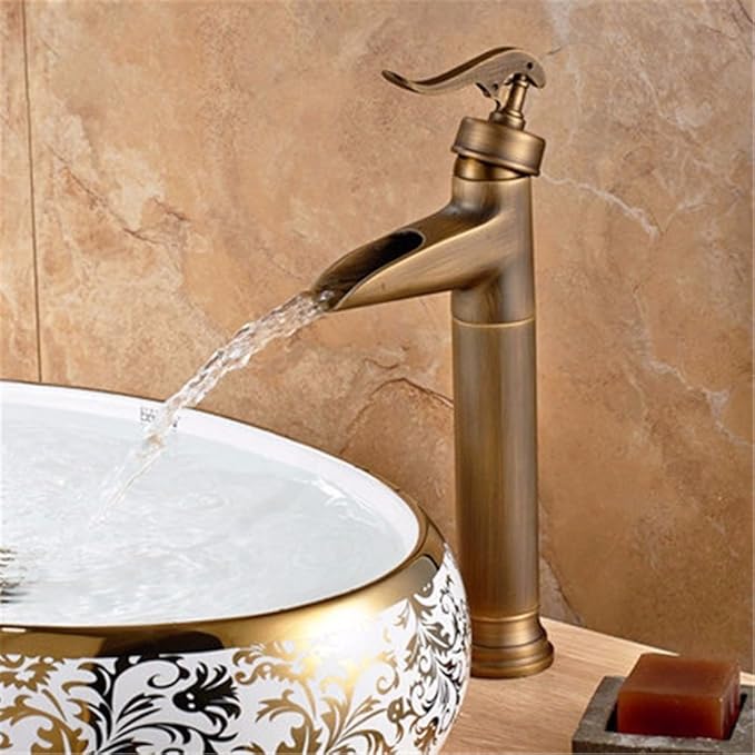 Modern handfat kran badrum handfat kran retro enkelhandtag ett hål ...